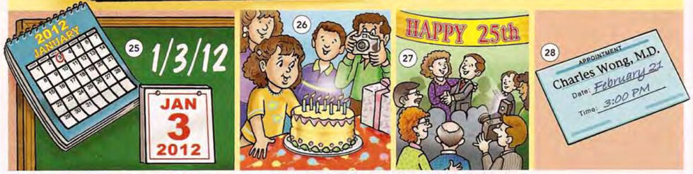 Learn Vocabulary Through Pictures - The Calendar - English Practice Online