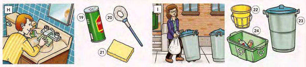 Learn Vocabulary Through Pictures - Cleaning Your Home - English ...