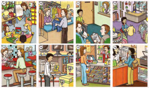 Learn Vocabulary Through Pictures - Places Around Town I - English ...