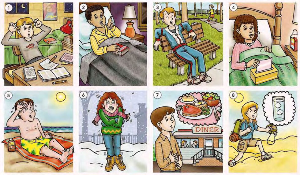 Learn Vocabulary Through Pictures - Describing Physical States and ...