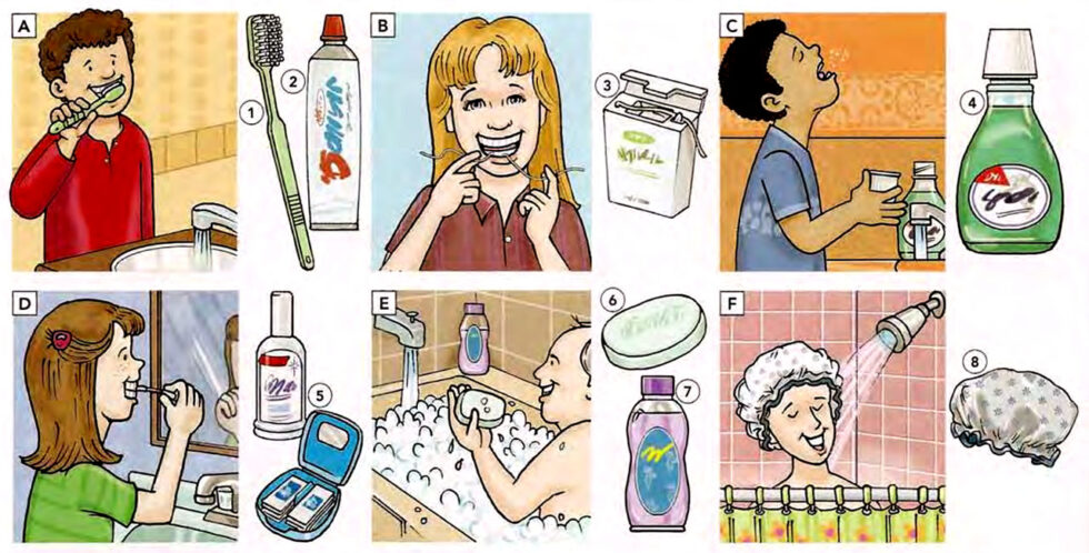Learn Vocabulary Through Pictures - Personal Hygiene - English Practice ...
