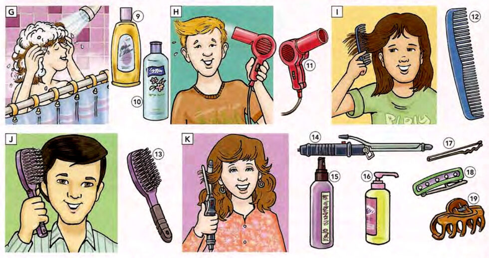 Learn Vocabulary Through Pictures - Personal Hygiene - English Practice ...