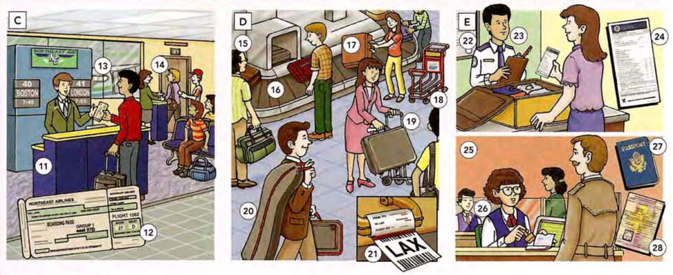 Learn Vocabulary Through Pictures - The Airport - English Practice Online