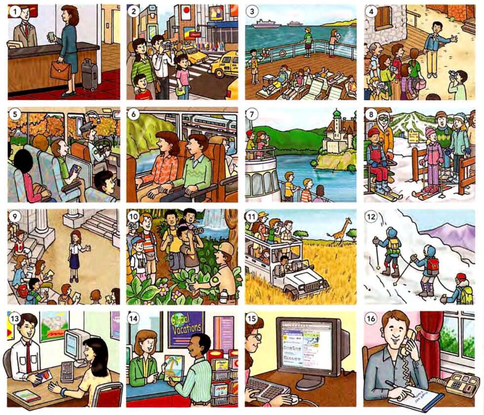 Learn Vocabulary Through Pictures - Types of Travel - English Practice ...