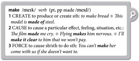 English Word Skills Exercises for B1 - do, make and take - English Practice Online