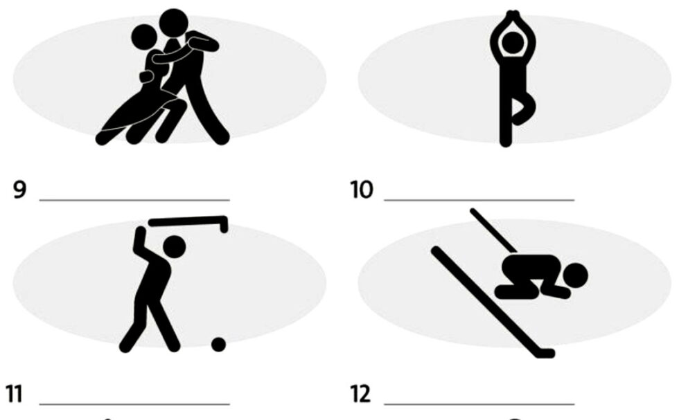 English Vocabulary Exercises for A1 - Sports and hobbies - English ...