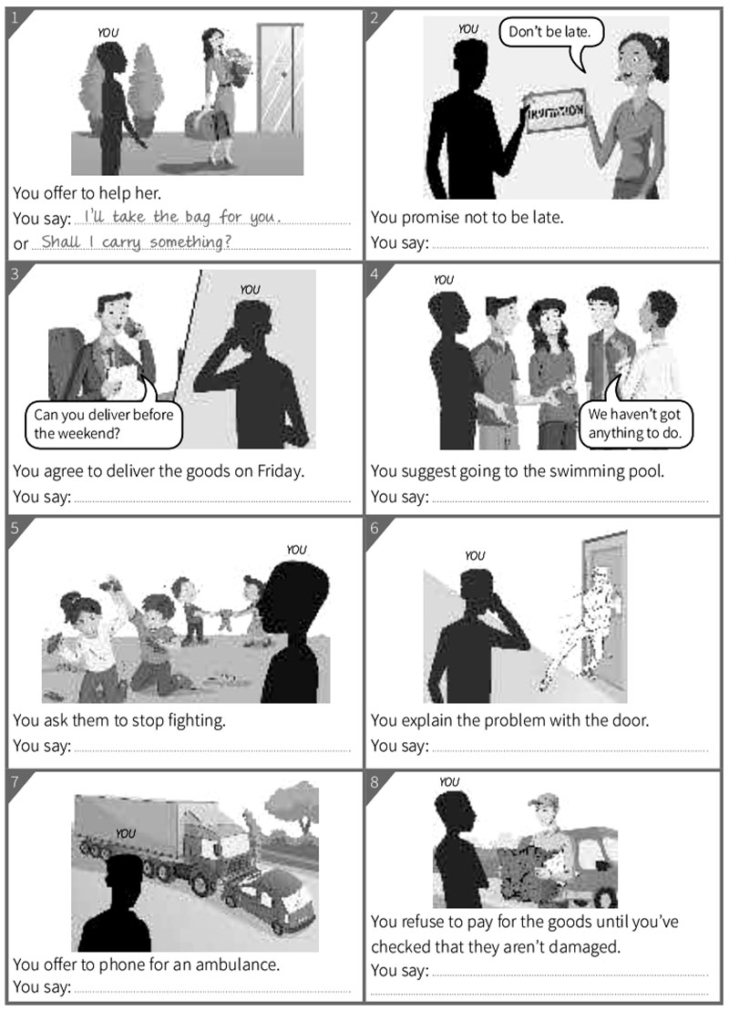 English Grammar Exercises - The future: present tenses and will/shall ...